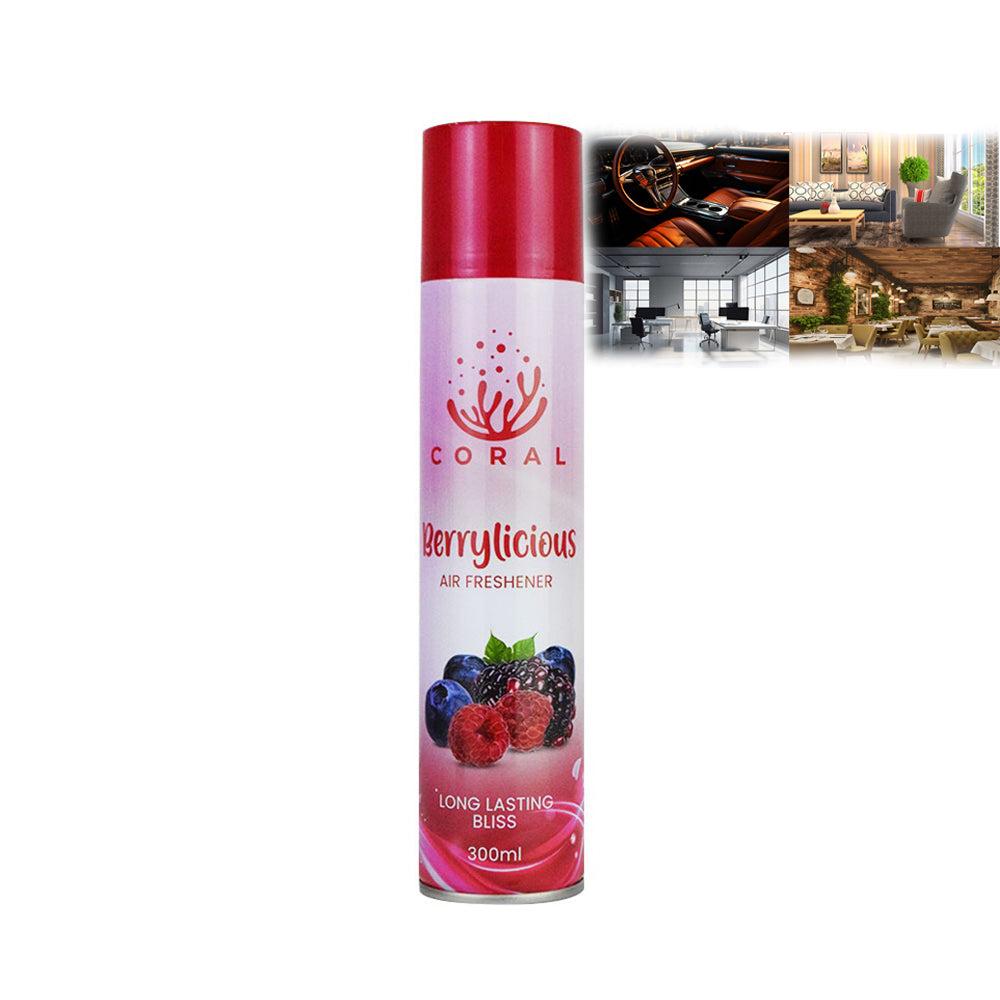 Coral Berrylicious Air Freshener Spray - 300ml - Car, Room & Office ...